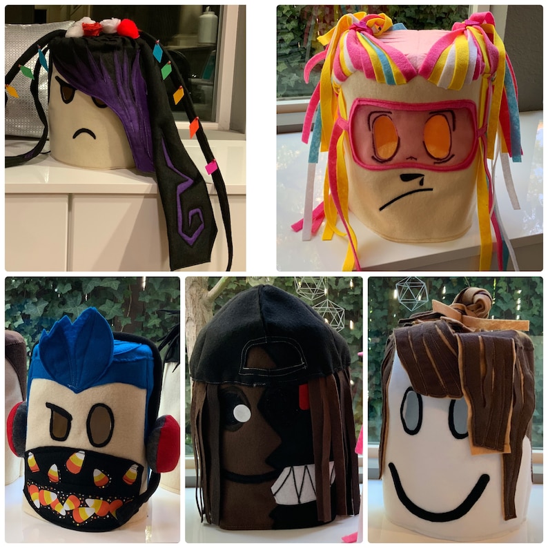Roblox head mask costume CUSTOM look Made to look just like | Etsy