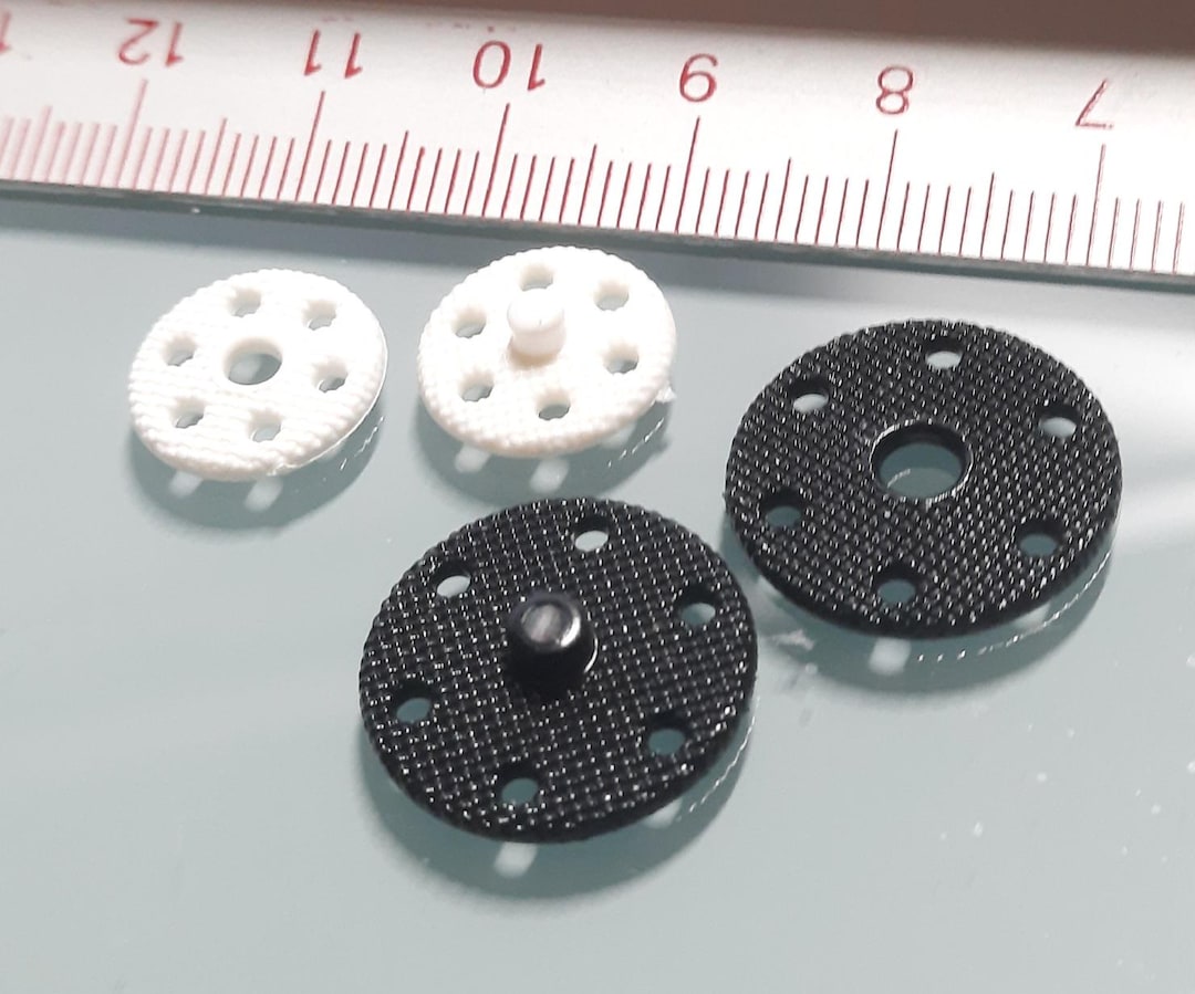 Pack of 6 Snap Fasteners, 2-part, 12 Mm or 18 Mm for Sewing, Made of ...