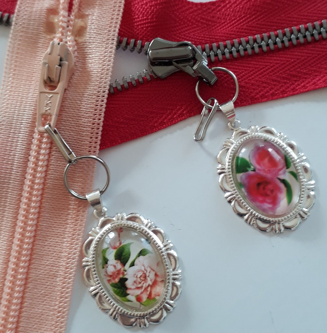 FLOWER PICTURES Bag Charm Puller Helper Zipper Pendant Puller Color ...