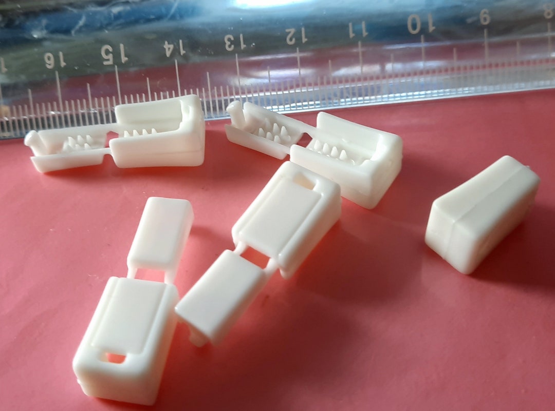 10 Pieces End Caps Clamping Flaps for Cords or Ribbons (3 Mm-4 Mm ...