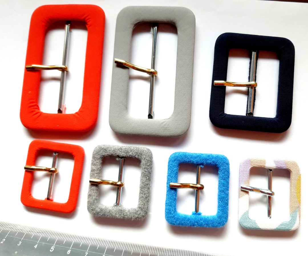 Vintage Belt Buckle With Fabric Cover Various Colors and Sizes - Etsy