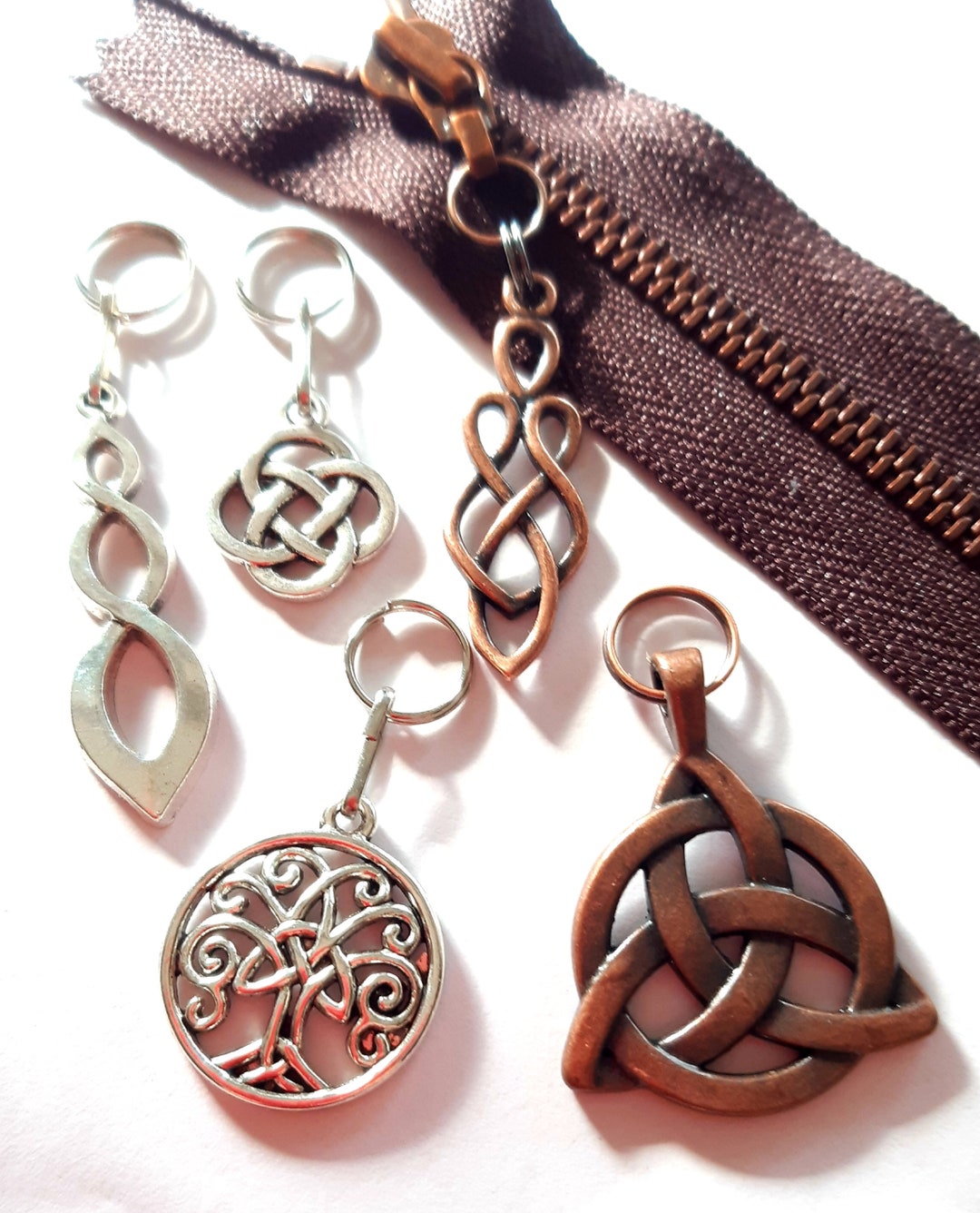 FORMAS CELTAS Encanto Amuleto Tirador Ayudante Cremallera Joyería ...