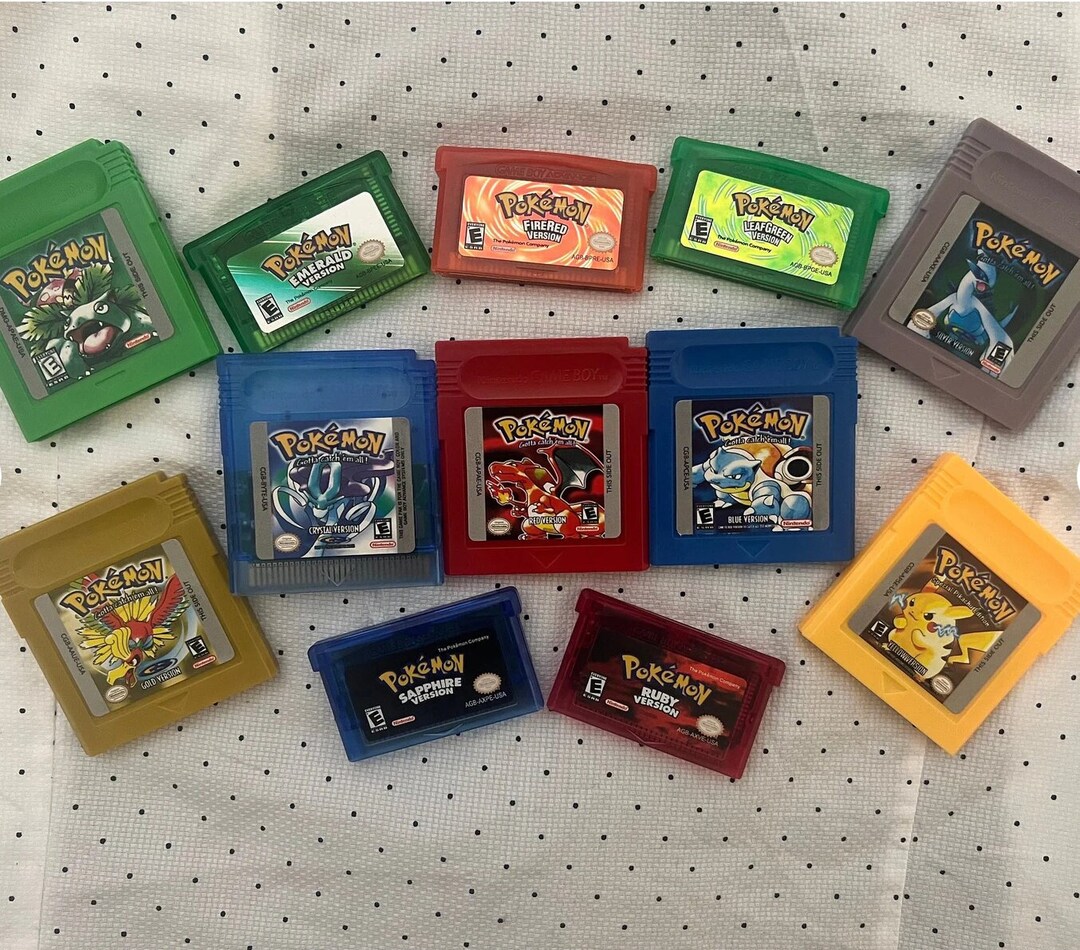 U Choose Game: GBA/GBC Pokemon Emerald Sapphire Ruby, Fire Red, Leaf ...