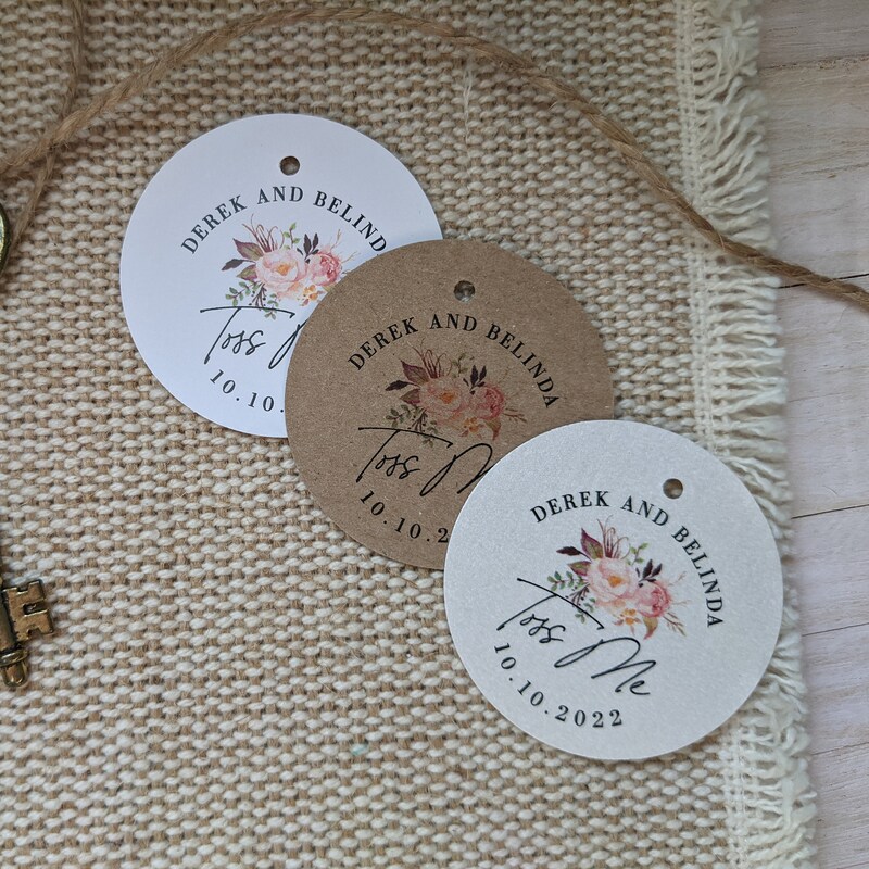 Wedding Toss Labels - Etsy