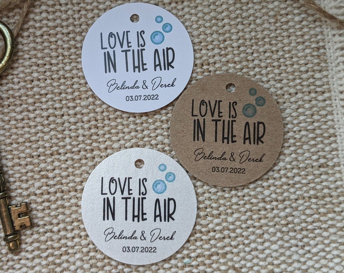 Tropical Wedding Favors Bulk Bubble Tags Send off Personalized Labels ...