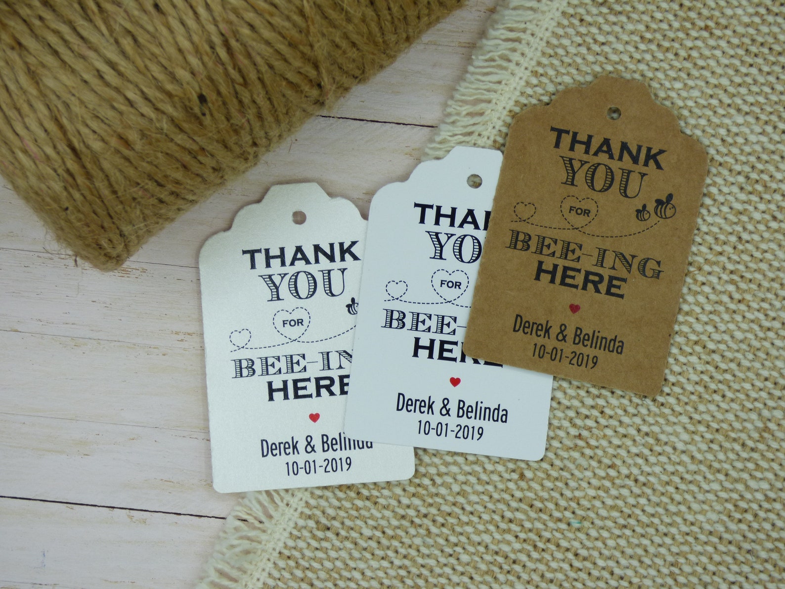 Thank You for Bee-ing Here Tag. Bee Tag | Etsy