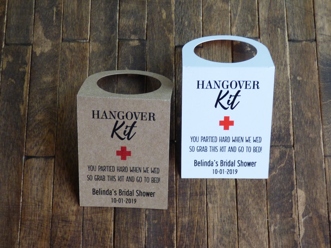 Hangover Kit Tag. Favor Tag for Miniature Bottle. - Etsy