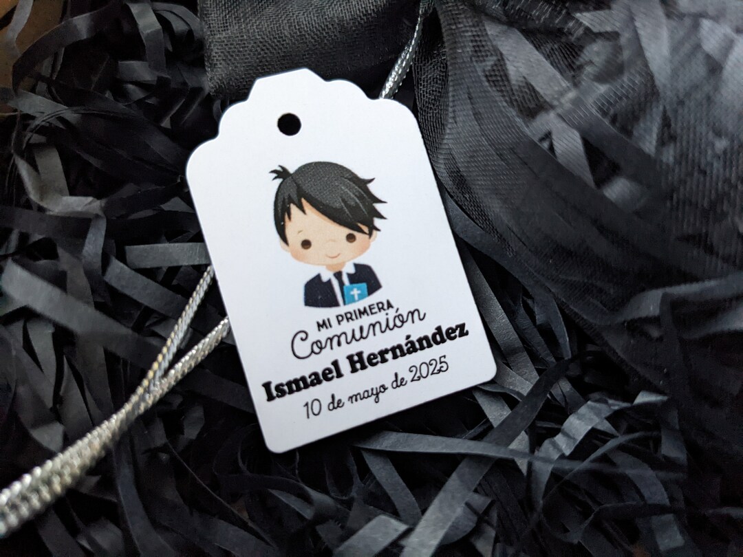 MINI TAG Mi Primera Comunion. Spanish Thank You Tag. Communion - Etsy