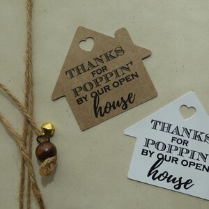 Thanks for Poppin by Tag. Open House Tag - Etsy