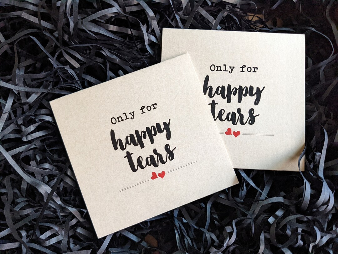 Personalized Tears of Joy Tissue Packs: Wedding Favor Hankies (set of ...