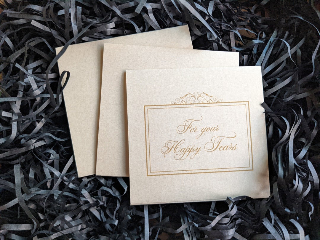 20 Personalized Tears of Joy Tissue Packs Vintage Deco - Etsy