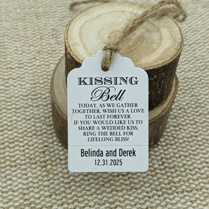 MINI TAG Kissing Bell Poem Tag. Wedding Bells Tags. - Etsy UK