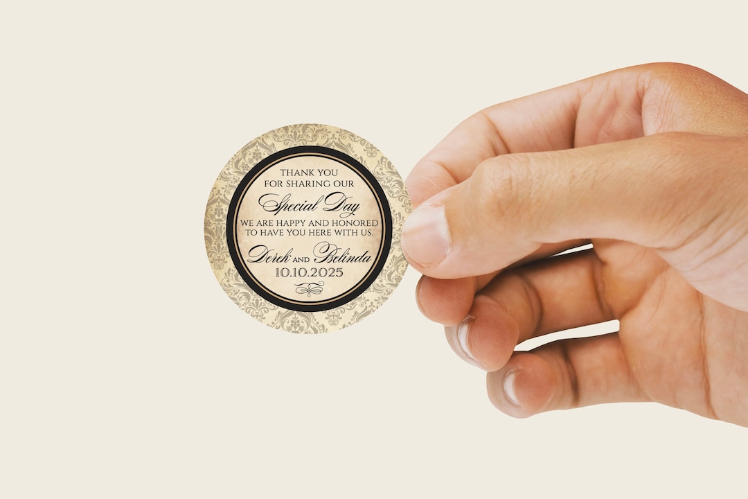 Custom Round Stickers. Custom Labels. Gothic Vintage Elegant Stickers ...