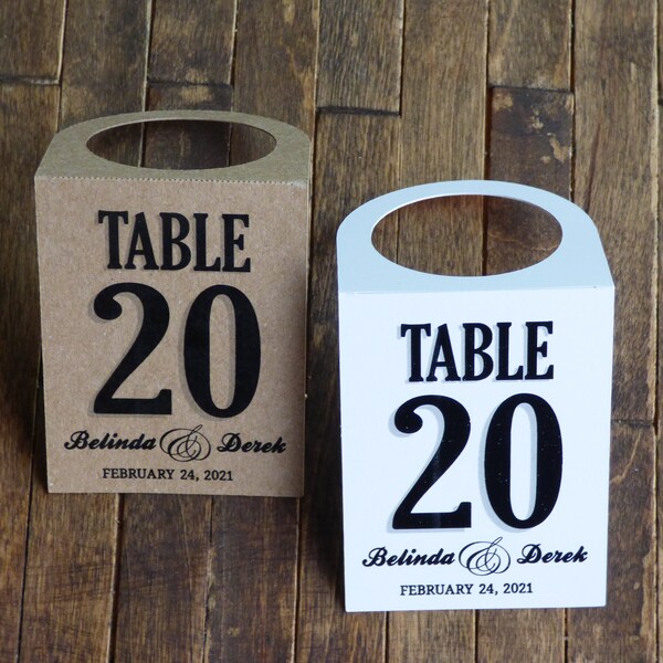 Table Number Tag - Etsy