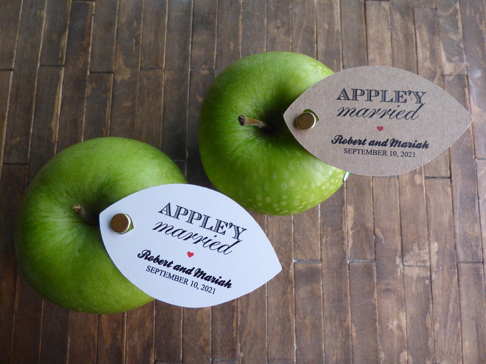 Appley Married Tags. Caramel Apple Favor Tags - Etsy