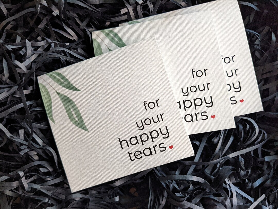 Personalized Tears of Joy Tissue Packs, Floral Wreath Design ...