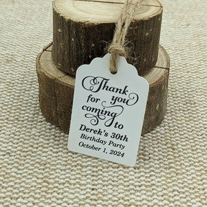 MINI TAG Thank You for Coming to My Birthday Party. Thank You Tag - Etsy