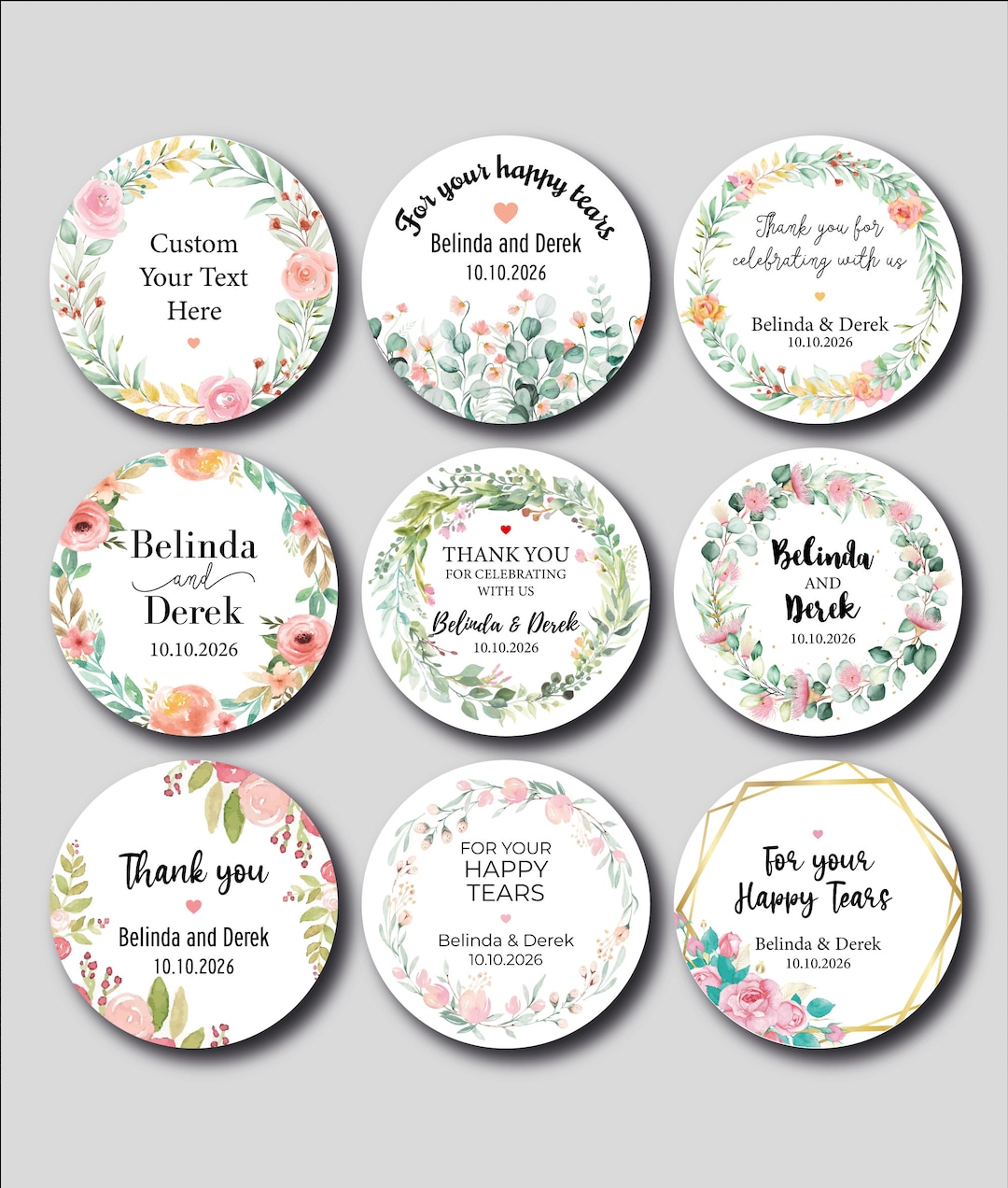 Custom Round Stickers. Custom Labels. Round Labels. Custom Stickers - Etsy
