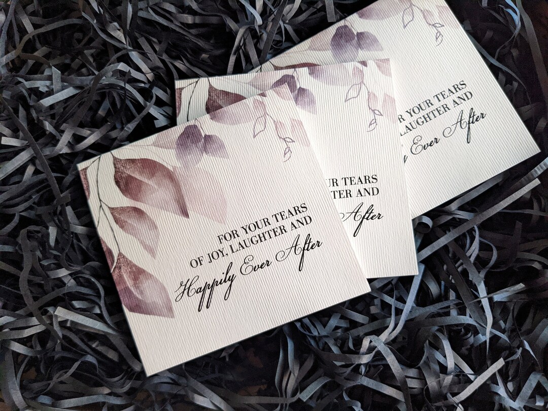 20 Personalized Tears of Joy Tissue Packs, Autumn Fall Design ...