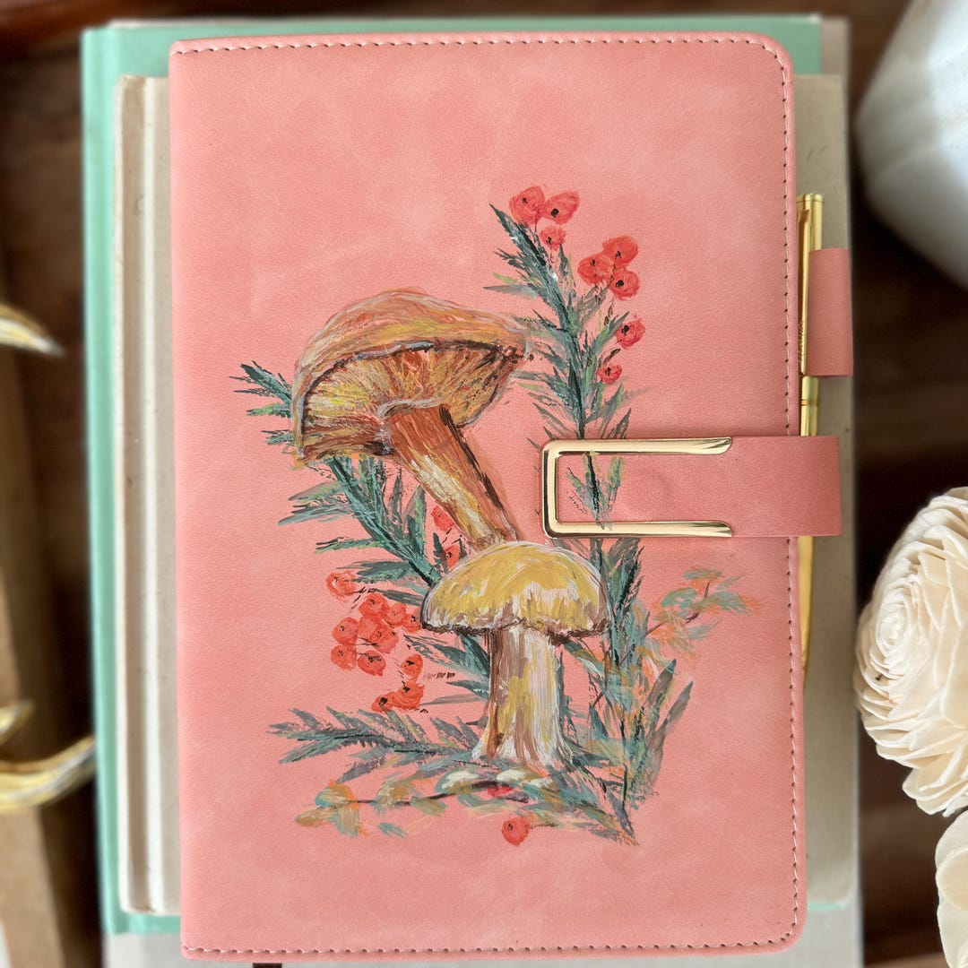 Hand Painted Mushroom Botanical Journal / Diary / Notebook - Etsy