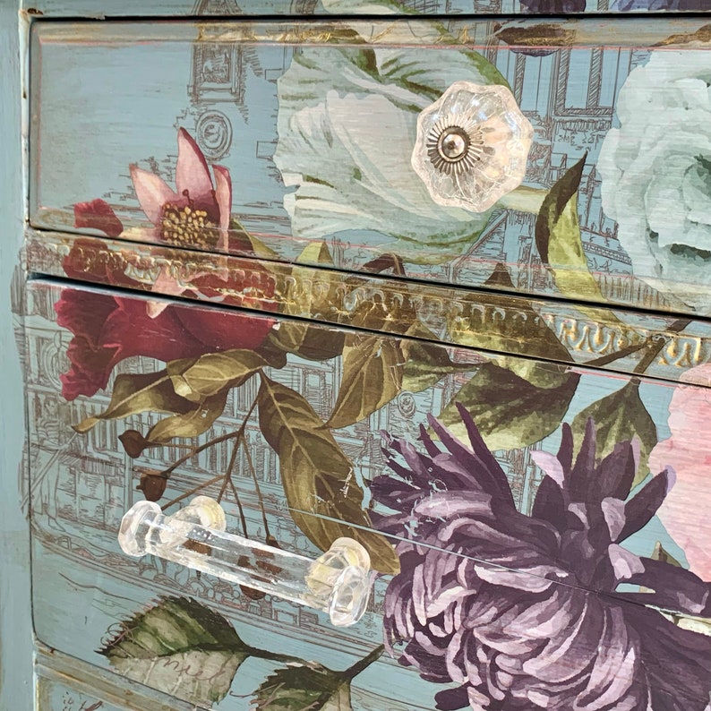 French Provincial Blue Buffet / Sideboard | Etsy