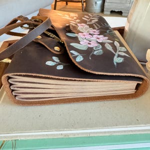 Hand Painted Blue Hydrangea-butterfly Botanical Journal / Diary ...