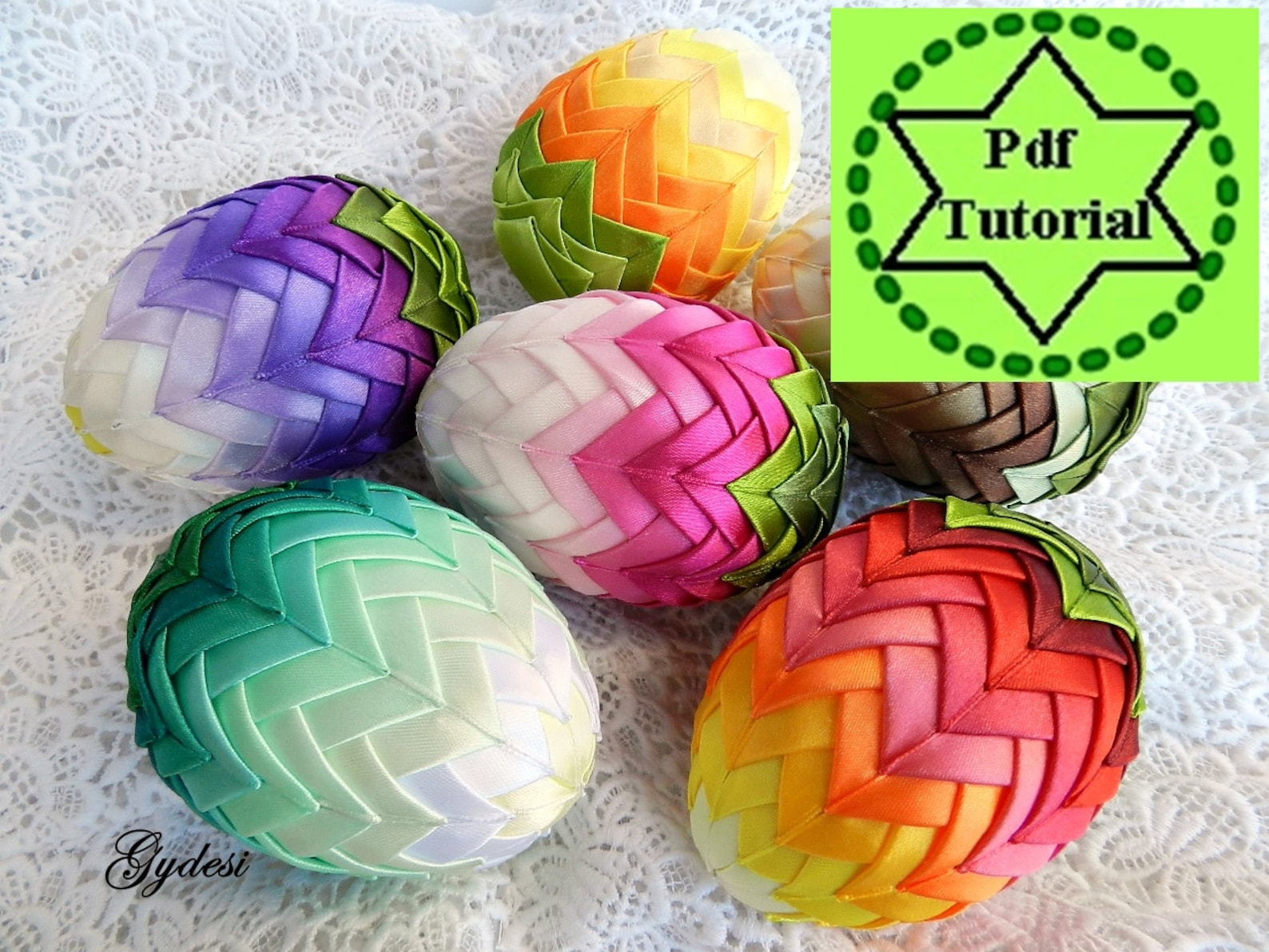 Tutorial DIY Quilted Eggs Easter Eggs Pdf Tutorial No Sew | Etsy