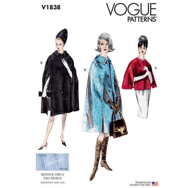 Vogue Poncho Pattern - Etsy