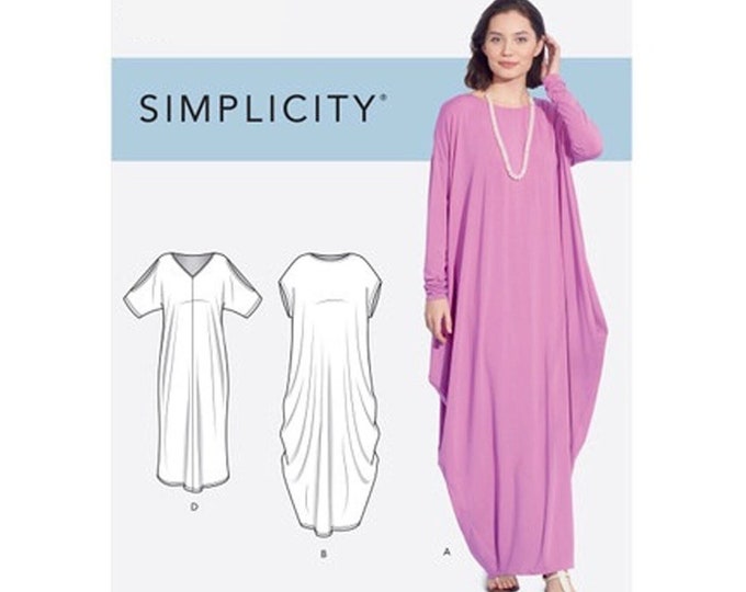Simplicity 8911 / S8911 OOP Sewing Pattern for Womens Caftan Size 2xs ...