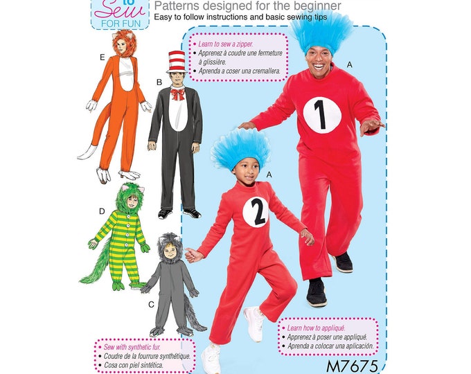 Mccalls 7675 / M7675 OOP - Sewing Pattern for Kids Q-ball Costume ...