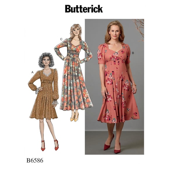 Empire Waist Dress Patterns - Etsy