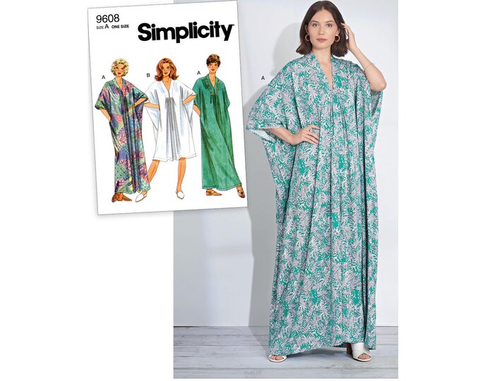 1970's Caftan Sewing Pattern Simplicity 5628 Reprint of Authentic ...