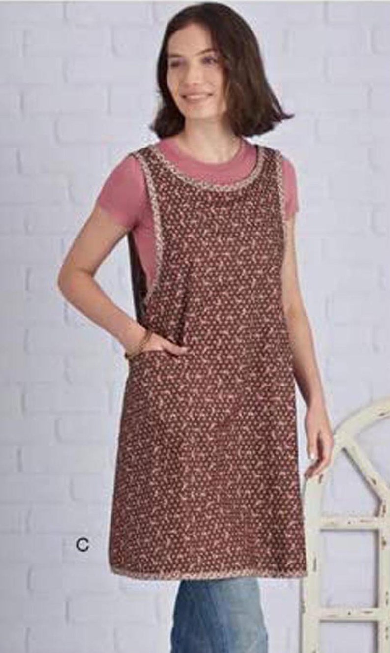Sewing Pattern for Womens Aprons - Size XS S M L XL (6-24) Wraparound ...