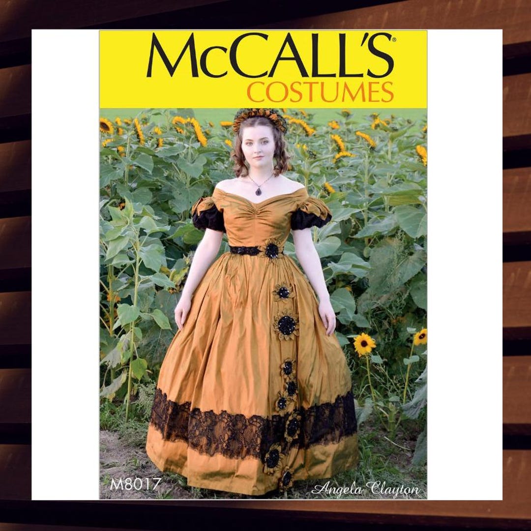 Sewing Pattern for Womens 1800s Costume Dress - Size 6 8 10 12 14 or 14 ...