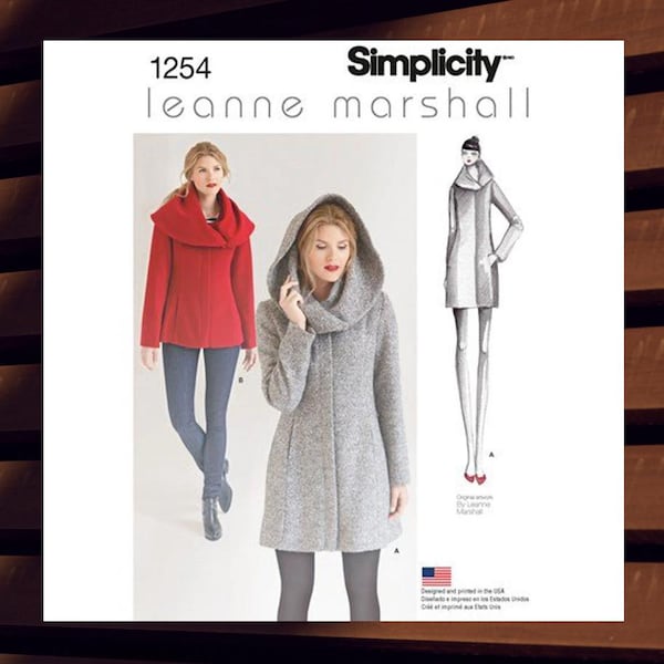 Hooded Coat Pattern - Etsy