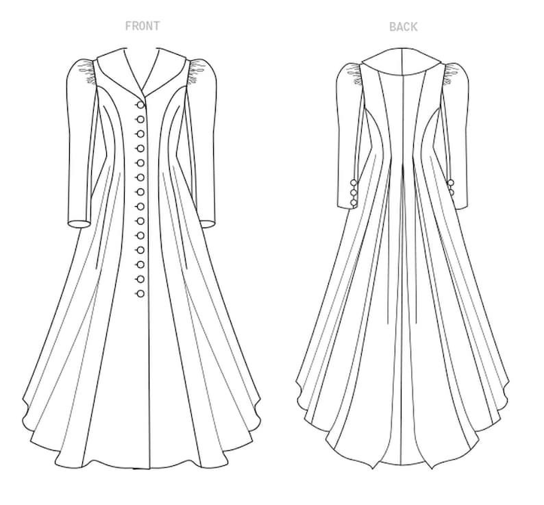 Sewing Pattern for Womens Coat - Size 6 8 10 12 14 or 14 16 18 20 22 ...