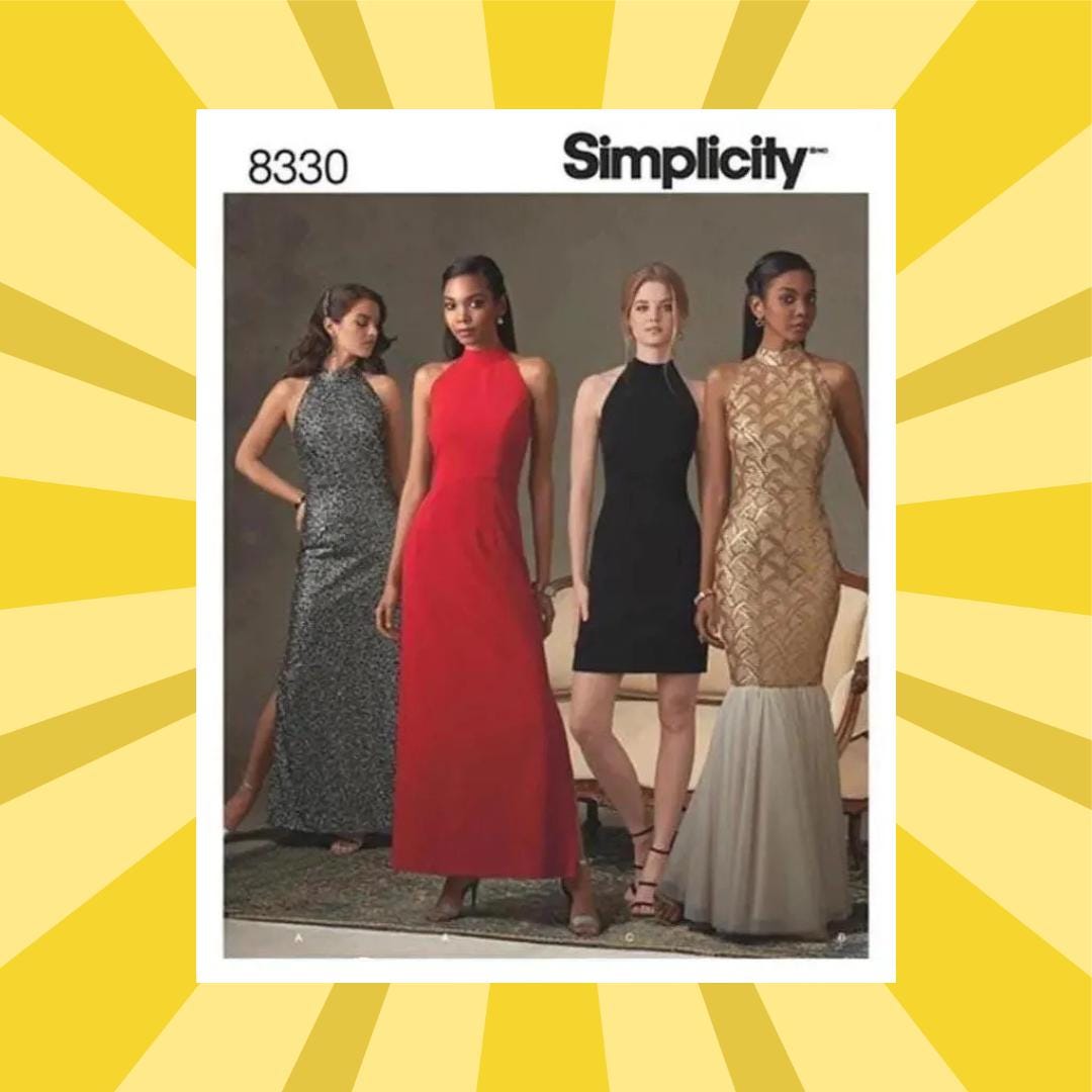 Sewing Pattern for Womens Column & Trumpet Dress - Size 4 6 8 10 12 or ...