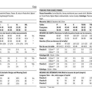 Simplicity 9649 S9649 Easy Poncho Sewing Pattern for Women - Size S M L ...