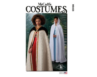 Sewing Pattern for Womens Cape Costume, Hooded Cape, Capelet, Floor ...