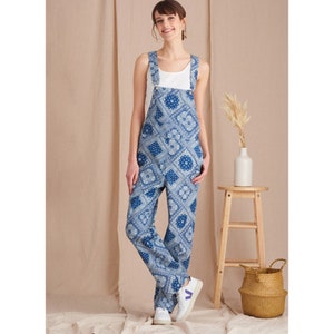 Sewing Pattern for Womens Bib Overalls - Size XS S M L XL (6-24) All ...