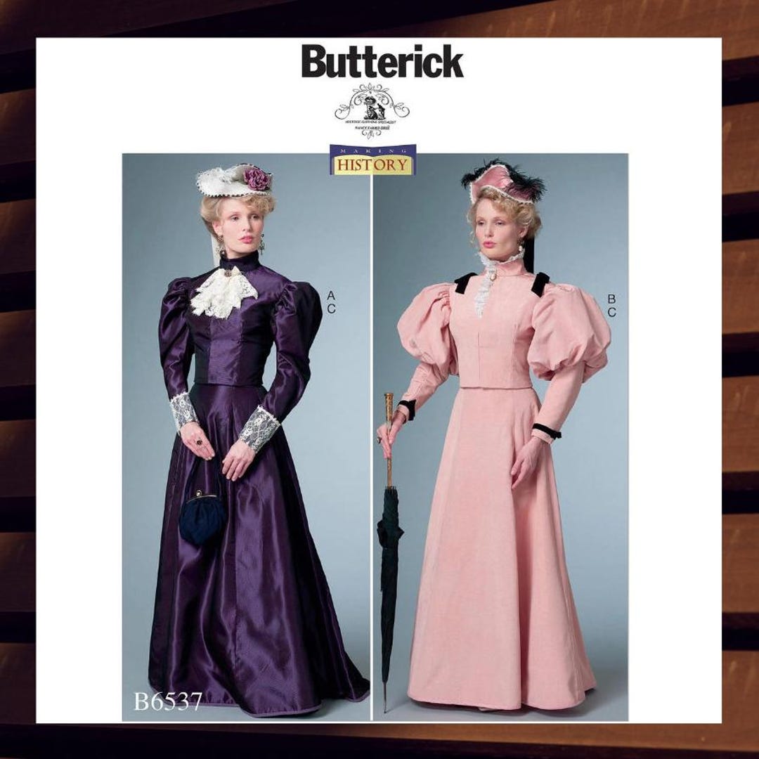 Butterick 6537 B6537 Sewing Pattern for Womens Victorian Boned Top and ...