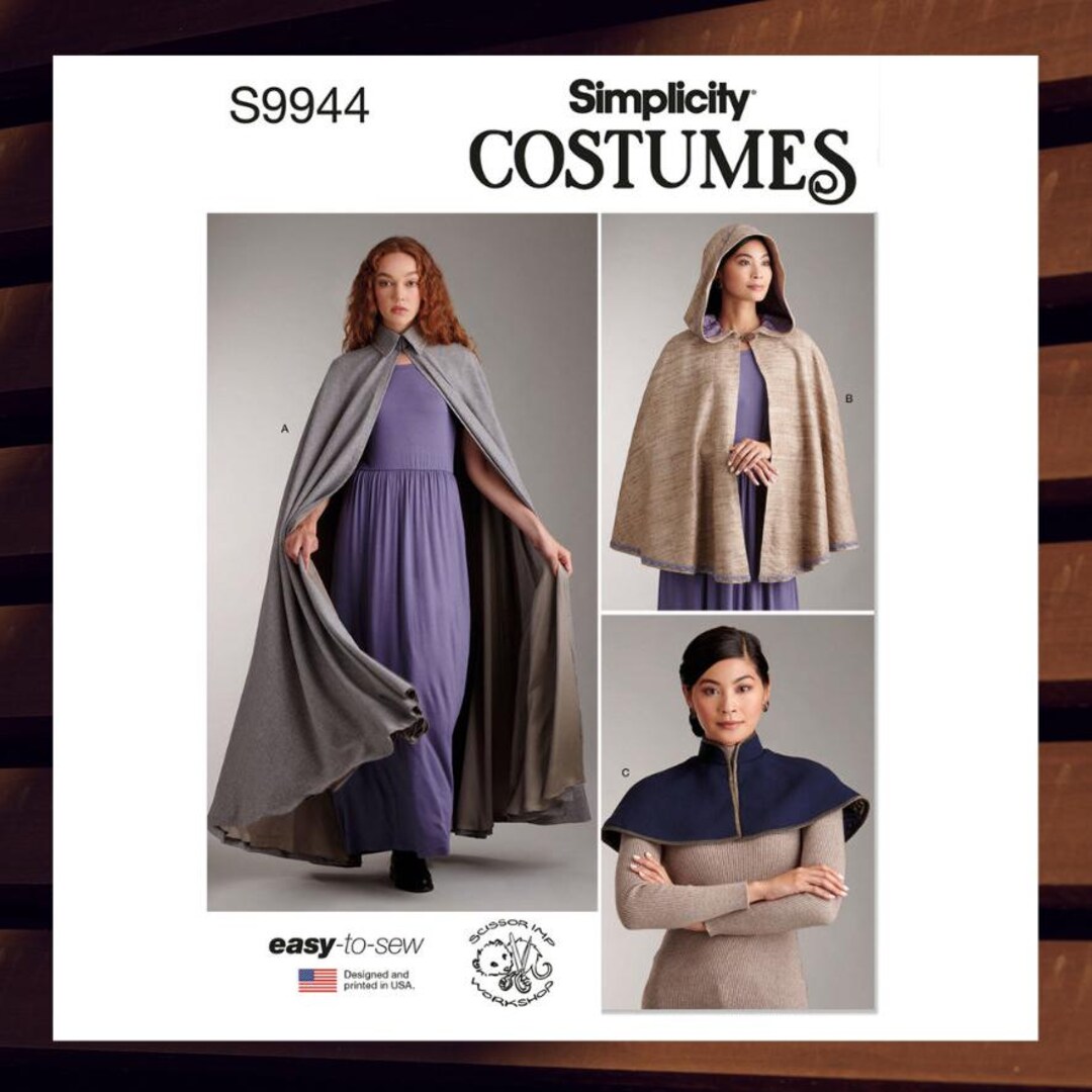 Easy Sewing Pattern for Womens Capes and Capelet - Size XS S M L XL (4 ...