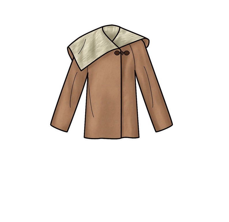Easy Sewing Pattern for Womens Wrap Jacket or Coat With Oversized ...