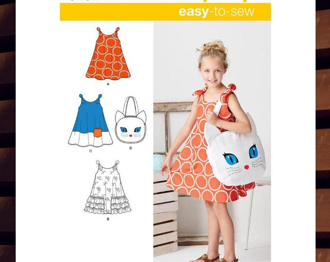Simplicity 8102 S8102 Easy Sewing Pattern for Girls Summer Dress ...