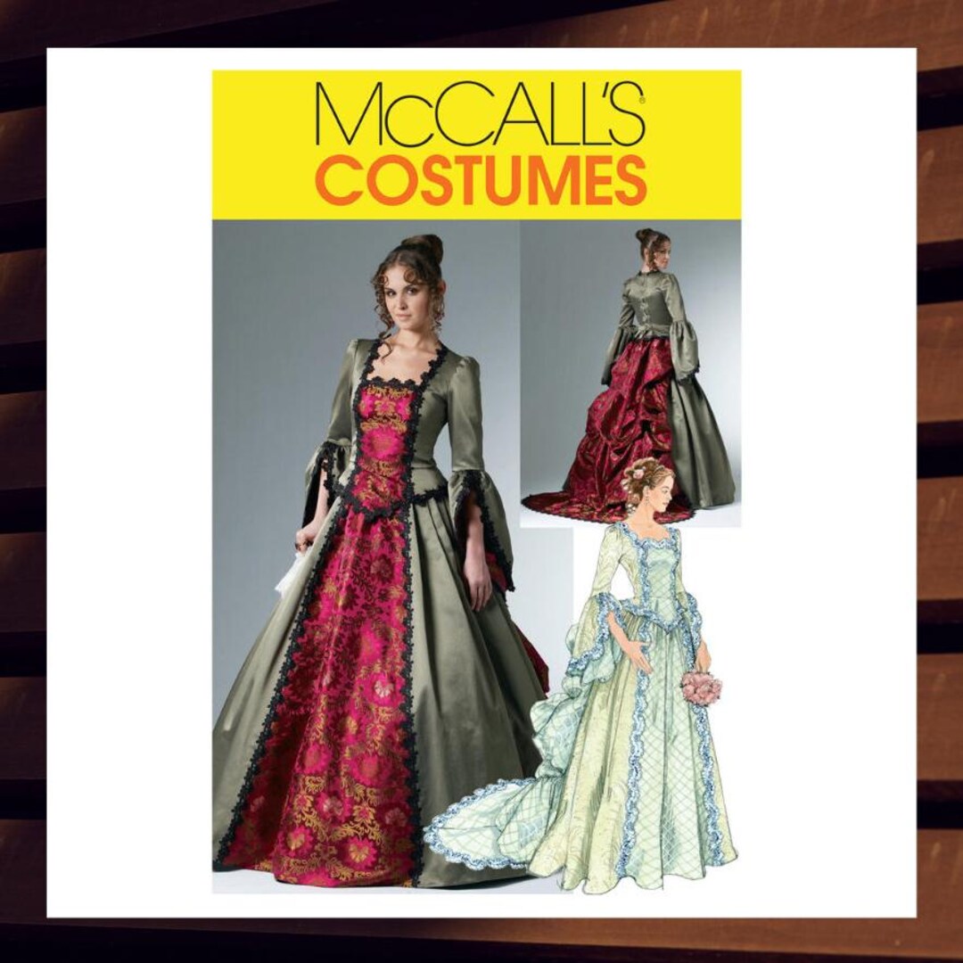Sewing Pattern for Womens Victorian Costume - Size 6 8 10 12 Top, Skirt ...