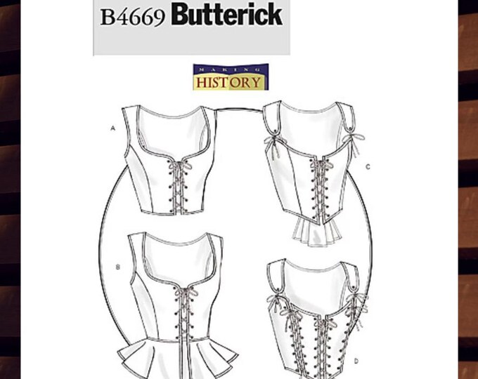 CORSET STAYS Sewing PATTERN | Sew Women Bodice Underwear | Size 6 8 10 ...