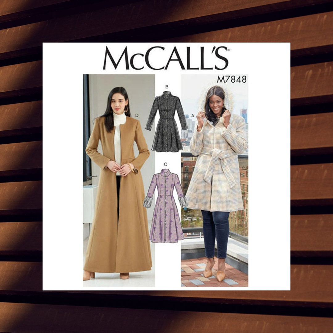 Mccalls 7848 M7848 Sewing Pattern for Women and Women Plus Coats Size 8 ...
