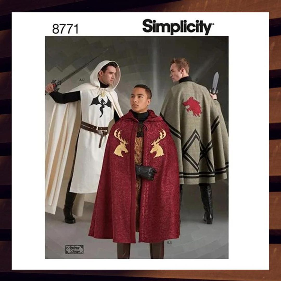 Sewing Pattern for Men and Womens Costume Capes - One Size - Floor ...