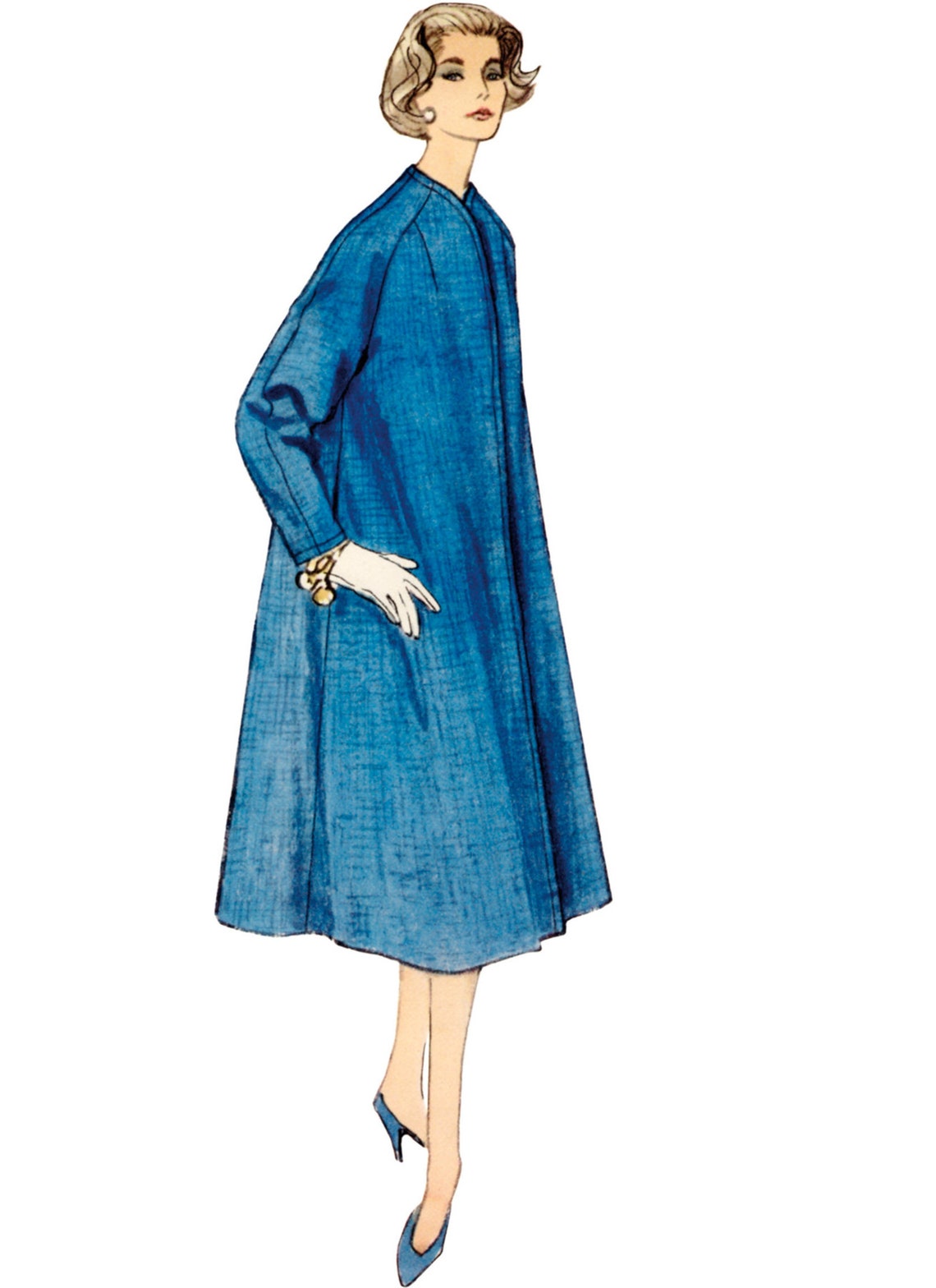 Easy Sewing Pattern for Womens Swing Coat - Size 8-16 or 18-26 - UNCUT ...