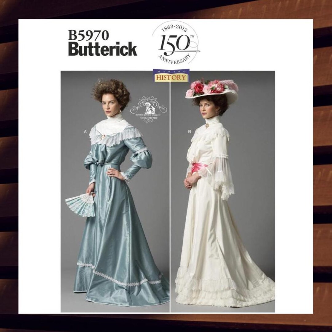 Butterick 5970 B5970 Sewing Pattern for Womens Victorian Costume - Size ...